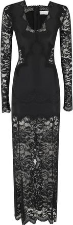 Paco Rabanne Femme, Robes, Noir, Taille: 40 FR Long Lace Dress