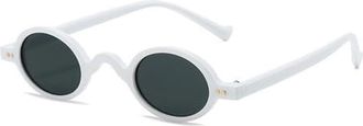 Generic Lunettes De Soleil Dext&eacute;rieur For Hommes, Vacances For Femmes &Agrave; Petite Monture(White)