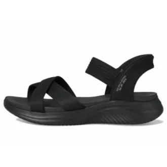 Skechers Femme, Chaussures, Noir, Taille: 39 EU Sandales confortables pour femmes unies