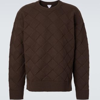 Bottega Veneta Pullover Intrecciato aus einem Wollgemisch