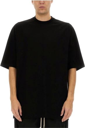 Rick Owens Homme, Tops, Noir, Taille: M T-shirt Jumbo