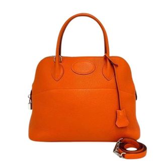 Herm&egrave;s Pre-owned Vintage Schultertasche - - Pre-owned - Damen - Orange - ONE SIZE