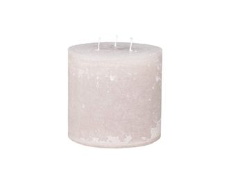 Chic Antique Macon rustikale Stumpenkerze versch.Farben ud Größen Kerze Antik NEU Altarkerzen 100 % Paraffin lange Brenndauer (Rose, 15x15)