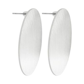 Dansk Copenhagen Mega Circle Post Ohrringe - - Accessories - Damen - Grau - ONE SIZE