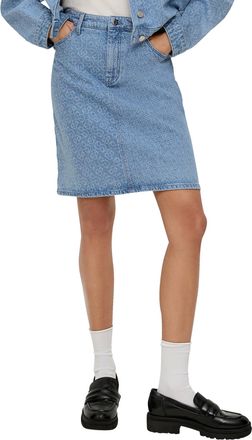 s.Oliver Jeansrock mit Logo-Muster
