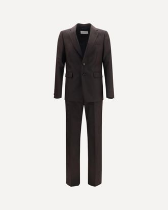 Dries Van Noten Chevron wool Suit Male 50