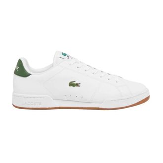 Lacoste Homme, Chaussures, Blanc, Taille: 44 EU Baskets sportives en cuir blanc
