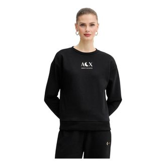 A|X Armani Exchange Damen, Sweatshirts & Hoodies, Schwarzk, LGr&ouml;&szlig;e
