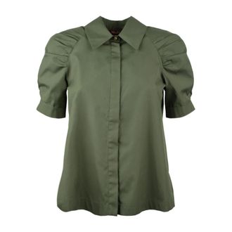 Max Mara Femme, Blouses et Chemises, Vert, Taille: 36 FR Max Mara Studio Chemises