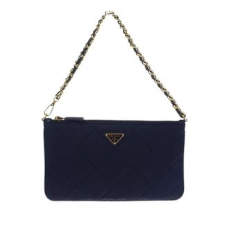 Prada Pre-owned Vintage Quilted Nylon Clutch - - Pre-owned - Damen - Blau - ONE SIZE
