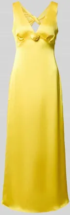 Vero Moda Schmales Abendkleid mit Rosen-Applikation Modell GIANNA