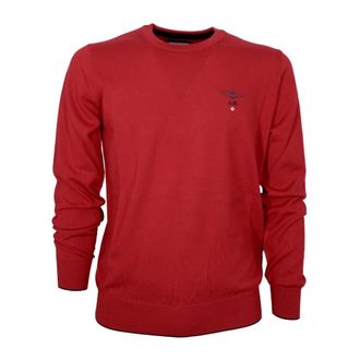 Aeronautica Casual Roter Pullover aus reiner Wolle - - Sweatshirts & Hoodies - Herren - Rot - 4XL