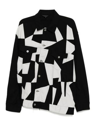 Comme Des Garçons veste à design patchwork - Noir