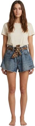 MC2 Saint Barth Femme, Shorts, Bleu, Taille: 40/42 FR Arizona Denim Shorts