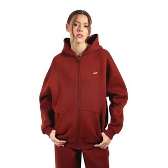 Smilodox Zip Hoodie Damen Lyanna, Kapuzenjacke mit Rei&szlig;verschluss, weichem Material und Seitentaschen, dezentes Logo, Hochwertige Verarbeitung, L&auml;ssiger Allrou