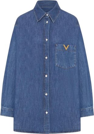 Valentino Herren, Shirts, Blau, LGr&ouml;&szlig;e