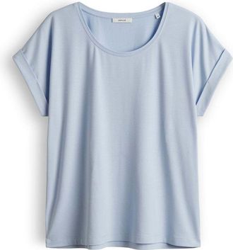 OPUS T-Shirt Sonebi aus glattem Jersey mit Stretchkomfort Der Aufschlag am &Auml;rmel sorgt f&uuml;r eine entspannte Note