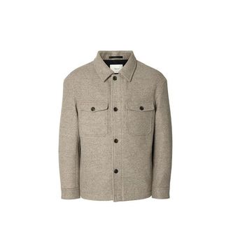 Selected Chemise droite &agrave; col am&eacute;ricain