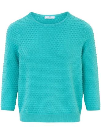 Peter Hahn Rundhals-Pullover aus 100% SUPIMA-Baumwolle Peter Hahn t&uuml;rkis