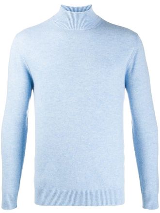 N.Peal Pullover mit Stehkragen - Blau