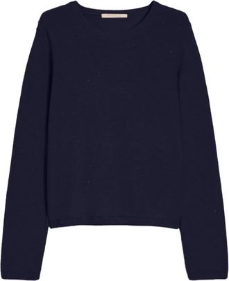 Pennyblack Femme, Pulls, Bleu, Taille: 38 FR Maille ras du cou