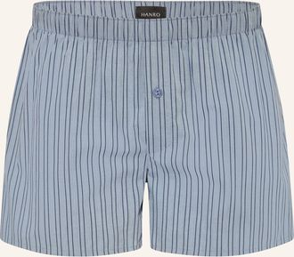 Hanro Web-Boxershorts Fancy Woven blau