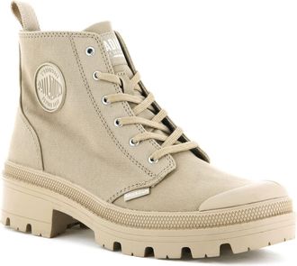 Palladium Damen Pallabase Twill Boots, Beige Braun, 36 EU