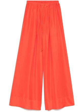 Forte_Forte Hose aus Seide - Orange