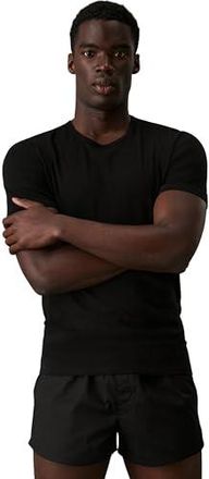 Calvin Klein T-Shirt Homme Manches Courtes Crew Neck Encolure Ronde, Noir (Black), XL