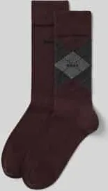 HUGO BOSS Socken aus Baumwoll-Mix im 2er-Pack Modell ARGYLE
