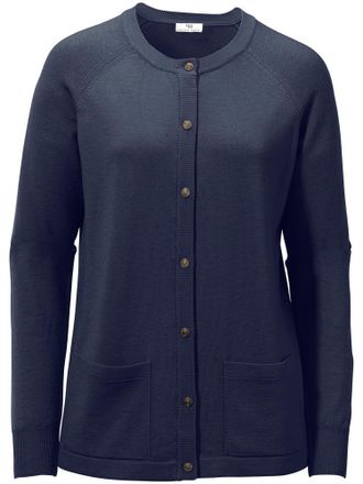 Peter Hahn Strickjacke aus 100%Schurwolle Pure Tasmanian Wool Peter Hahn blau