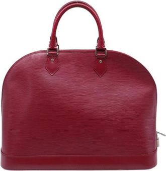 Louis Vuitton Sac port&eacute; main Alma MM Pre-owned - Femme - Pre-owned - Rouge - Taille: ONE Size