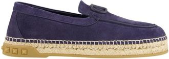 Valentino Garavani Homme, Chaussures, Bleu, Taille: 39 EU Leisure Flows Suede Espadrilles