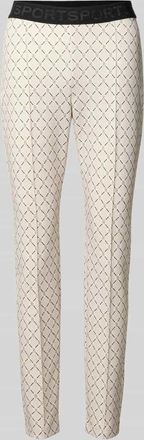 Marc Cain Slim Fit Hose mit Logo-Muster