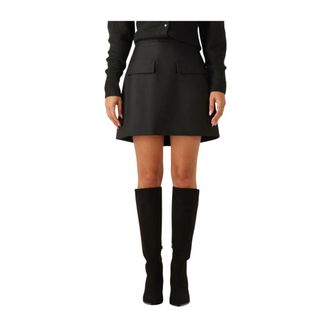 Notre-V Georgia Minirock f&uuml;r Herbst/Winter Stil - - Skirts - Damen - Schwarzk - XS
