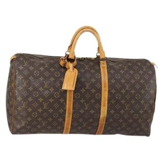 Louis Vuitton Sac week-end en toile Pre-owned - Femme - Pre-owned - Brun - Taille: ONE Size