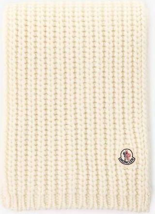Moncler Wolle und Kaschmirschal - Weiß