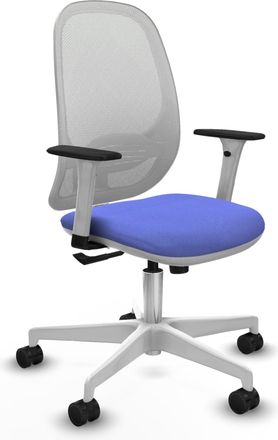 Piqueras y Crespo Stuhl Home Office mit 1D-Armen, h&ouml;henverstellbare Lendenwirbelst&uuml;tze, ausgestattet mit 3 Positionen und Schneideschaum, mit Rollen von 65 mm, Nylon, W