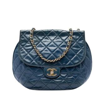 Chanel Pre-owned Vintage Quilted Flap Bag - Femme - Pre-owned - Bleu - Taille: ONE Size