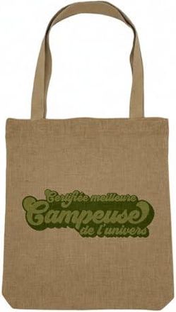 Fabulous Sac Shopping Tote Bag Aspect Lin - Certifi&eacute;e meilleure Campeuse de lunivers Voyage Vacances Camping Aventure Montagne Plage Foret - Sac de Courses Toi