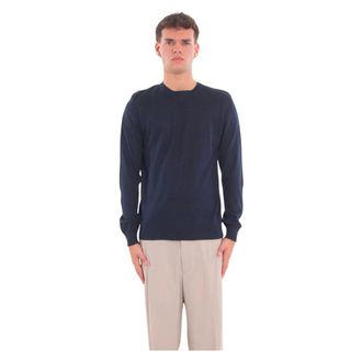 Daniele Fiesoli Homme, Pulls, Bleu, Taille: XL Silk Merino Fine Sweater