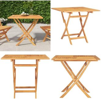 vidaXL Vidaxl - Table pliable de jardin 85x85x76 cm Bois de teck solide - Table De Jardin - Table Pliante - Table En Teck - Mobilier De Jardin - Meubles De