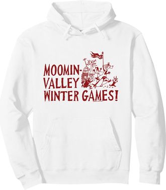Moomin Mymble & Co Red Moominvalley Winterspiele! Sport Pullover Hoodie
