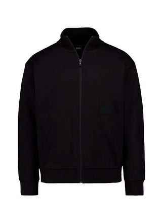 HUGO BOSS Herren Cardigan schwarz unifarben