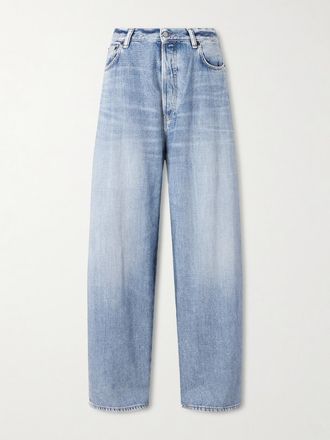 Acne Studios Jean Large Taille Basse À Cristaux 2023 - Bleu