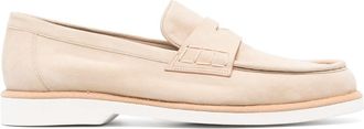Santoni Loafer mit mandelförmiger Kappe - Nude