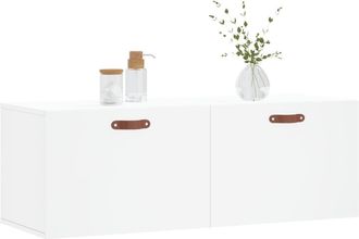 Generic Wandschrank, H&auml;ngeschrank mit viel Stauraum, Wandmontage Badschrank, Medizinschrank, Aufbewahrungsschrank f&uuml;r Wohnzimmer, Holzwerkstoff(Wei&szlig; (100 x 36