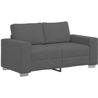 vidaXL Zweisitzer-Sofa Dunkelgrau 120 cm Cordstoff - Vidaxl