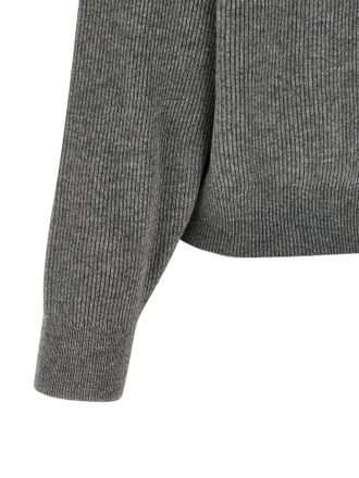 Brunello Cucinelli Virgin Wool Blend Sweater - Gray
