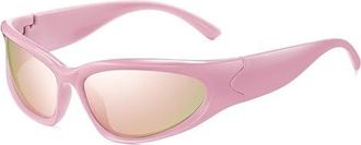 Generic Lunettes De Soleil Sport &Agrave; Monture Fine For Hommes Et Femmes, Outdoor(Pink)
